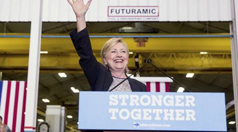 Hillary Clinton happily yields national spotlight to Donald Trump ...