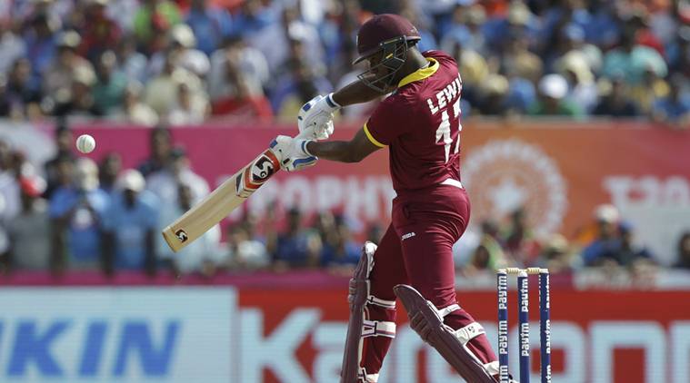 Evin Lewis dismantles Stuart Binny with five sixes | Cricket News - The ...