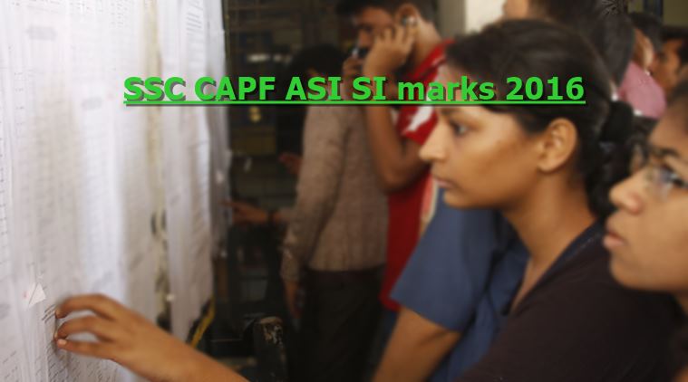 SSC CAPF ASI SI exam 2016: Check marks of paper 1 | Education News ...