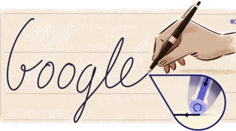 Google doodle celebrates 117th birthday of the inventor of ball point ...