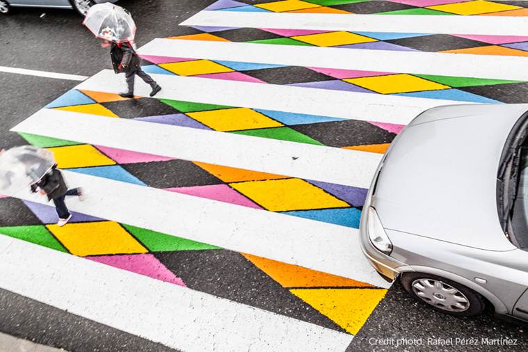 Zebra crossing is not boring anymore: Bulgarian artist’s colourful ...