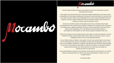 Mocambo’s clarification on discrimination incident does not satisfy ...