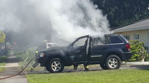 Samsung Galaxy Note 7 burns down Florida man’s SUV while charging ...