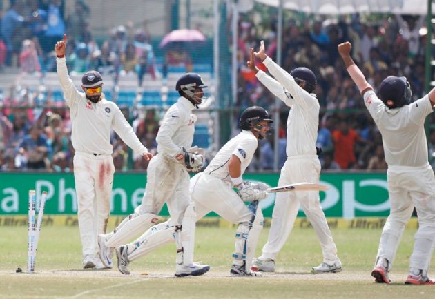 Photos: India clinch victory over New Zealand in 500th Test match ...