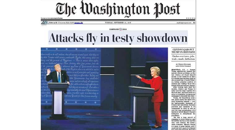 How US newspapers covered Hillary Clinton, Donald Trump debate | World ...