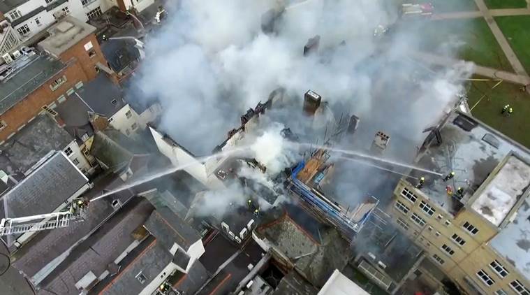 Fire damages what is thought to be England’s oldest hotel | World News ...
