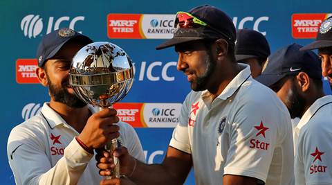 India climb to top of the Test rankings, presented with ICC Test ...