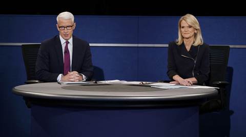 Presidential debate moderators Cooper, Raddatz tough with Clinton and ...