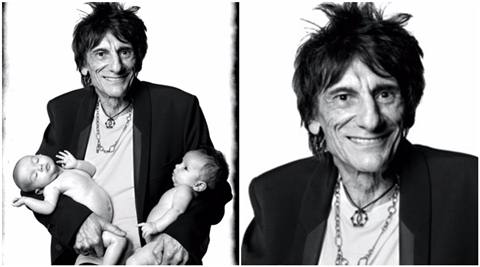 Ronnie Wood shows off twin daughters in new portrait | Music News - The ...