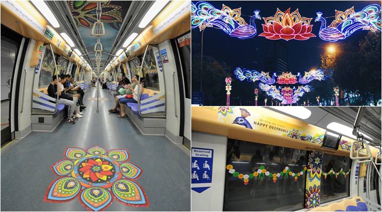 Singapore celebrates Diwali with this beautiful themed train ...