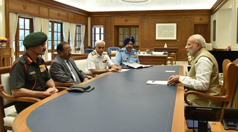 PM Modi briefed by military chiefs on security preparedness of armed ...