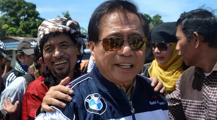 Philippine Muslim rebel leader Nur Misuari meets President Rodrigo ...