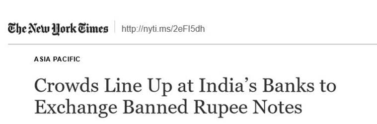 Demonetisation: How international media reported PM Modi’s ‘bold move ...