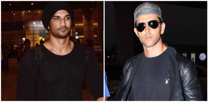 Spotted: Hrithik Roshan and Sushant Singh Rajput at the Mumbai airport ...