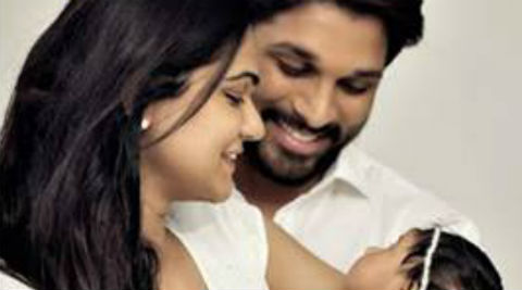 Allu Arjun names his daughter Allu Arha, shares her first pic | Telugu ...