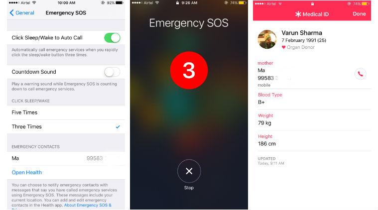 Apple iOS 10.2 SOS function for India: Here’s what it is and how to use ...