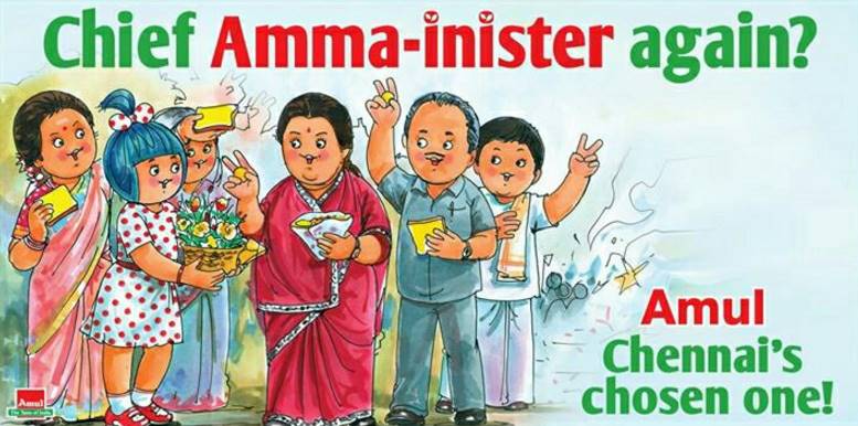 Amul girl’s tribute to Jayalalithaa; and 13 times Amma was depicted in ...