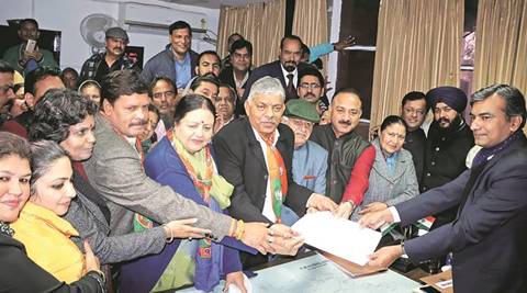 Numbers in favour of BJP but Congress upbeat as candidates file ...