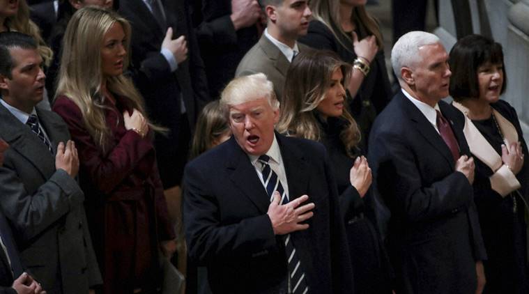 Donald Trump attends interfaith ceremony as Hindu, Sikh, Muslim prayers ...