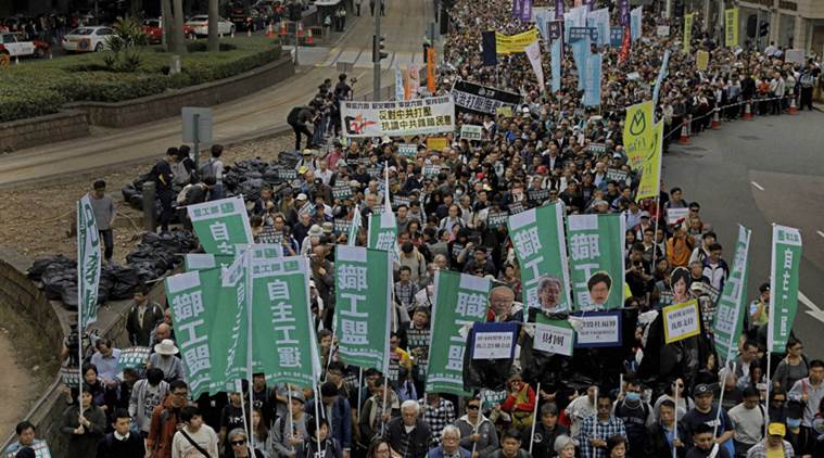 Hong Kong activists stage China protest ahead of Xi visit | World News ...