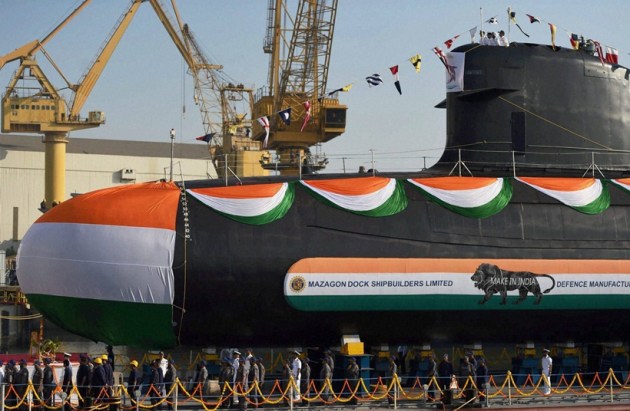 Second Scorpene class submarine INS Khanderi launched today; see ...