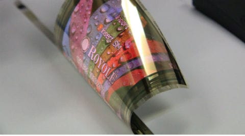 At CES, a new flexible smartphone that can be rolled up onto your wrist ...