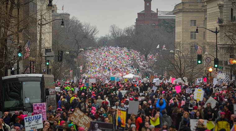 Twitterati compares crowd turnouts at Women’s March vs Trump’s ...