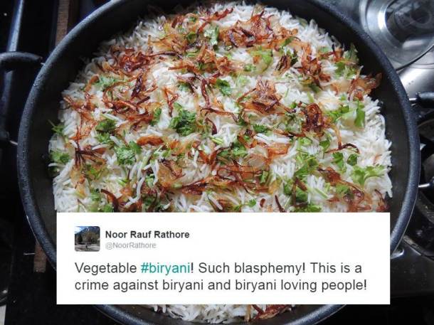 A veg biryani recipe is doing rounds on the Internet and non ...