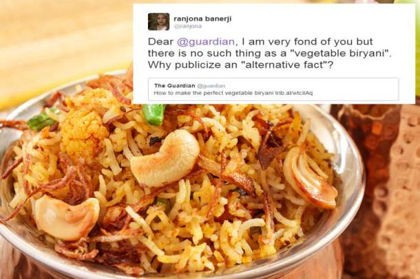 A veg biryani recipe is doing rounds on the Internet and non ...