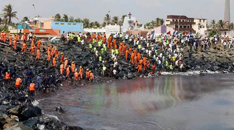 Ennore port set to be showcaused for oil spill | India News - The ...
