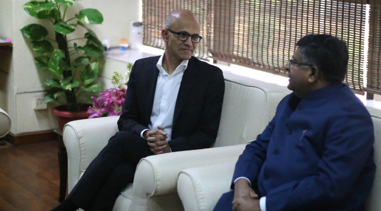 Ravi Shankar Prasad seeks Satya Nadella’s help for DigiGaon initiative ...