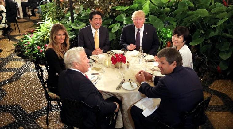 Donald Trump And Shinzo Abe Take A Swing At Golf Diplomacy World News