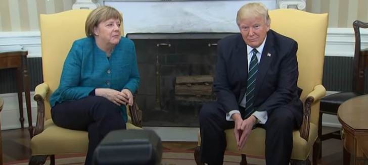 Here’s what happened when reporters egged Donald Trump to shake hands ...