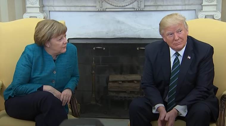 Here’s what happened when reporters egged Donald Trump to shake hands ...
