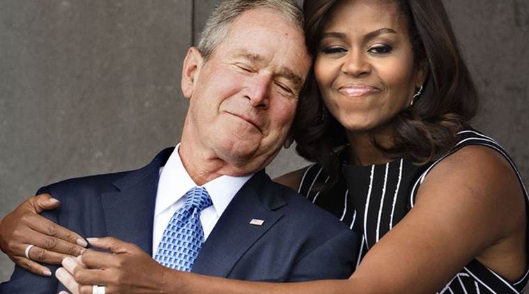 George Bush explains his fondness for Michelle Obama | World News - The ...