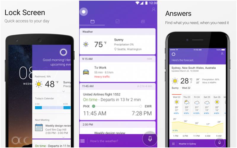 Microsoft’s Cortana can now be accessed on Android lock screen ...