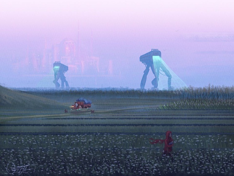 Pakistani artist’s Sci-Fi touch to everyday-life scenes are more than ...