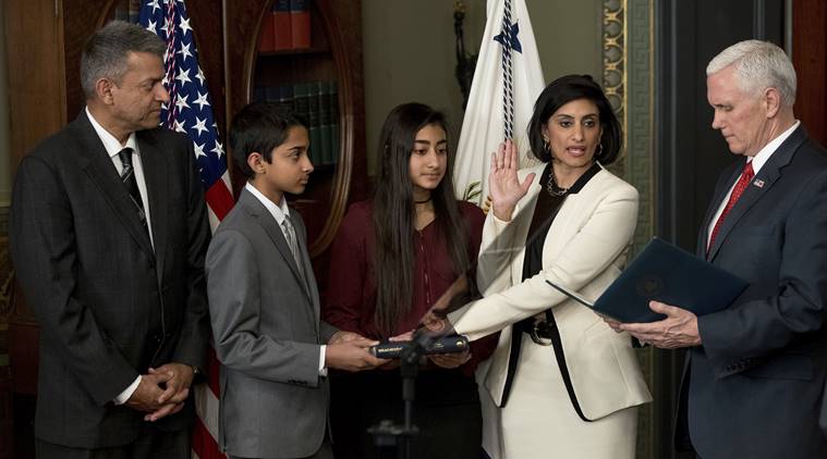 Seema Verma sworn-in as head of top US health care agency | World News ...