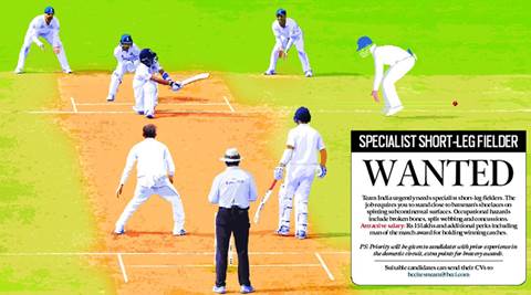 Wanted: Specialist short-leg fielder for the Indian cricket team ...
