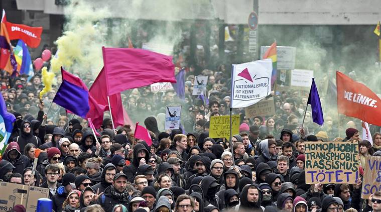Divisions, protests erupt at German nationalist convention | World News ...
