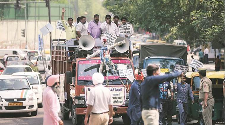 Ola, Uber unions protest, cab services barely hit | Delhi News - The ...