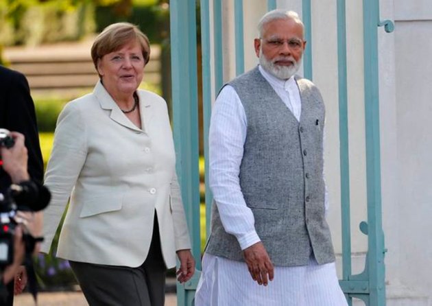 PM Modi meets Merkel to boost bilateral ties, discuss China’s OBOR ...