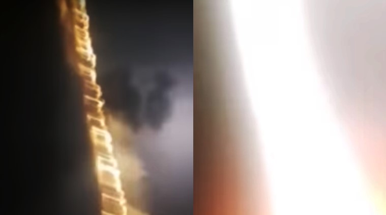 WATCH: Gigantic lightning fireball strikes student as he tries to film ...