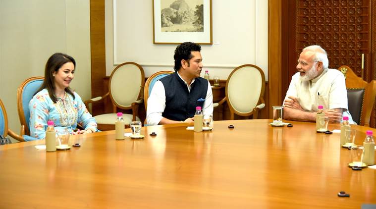 Sachin Tendulkar meets Prime Minister Narendra Modi ahead of release of ...