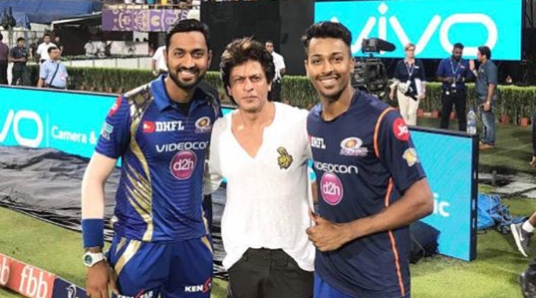 KKR vs MI: Pandya brothers meet Shahrukh Khan at Eden Gardens, see pic ...