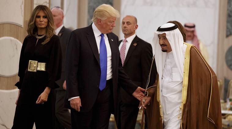 Embattled Trump starts foreign tour with Saudi arms deal | World News ...