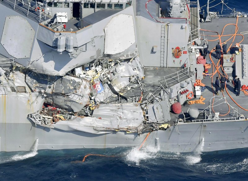 US Navy ship collision: At least 3 injured, 7 missing after destroyer ...
