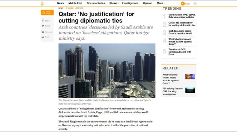 How the Gulf media reported Qatar’s boycott by Saudi, Bahrain, UAE ...