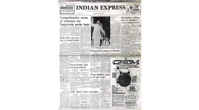 Forty Years Ago, June 7, 1977: Nagarwala probe | The Indian Express