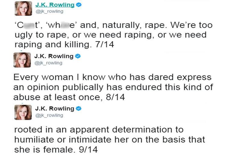 JK Rowling’s Twitter tirade against a writer’s sexist remark on Theresa ...